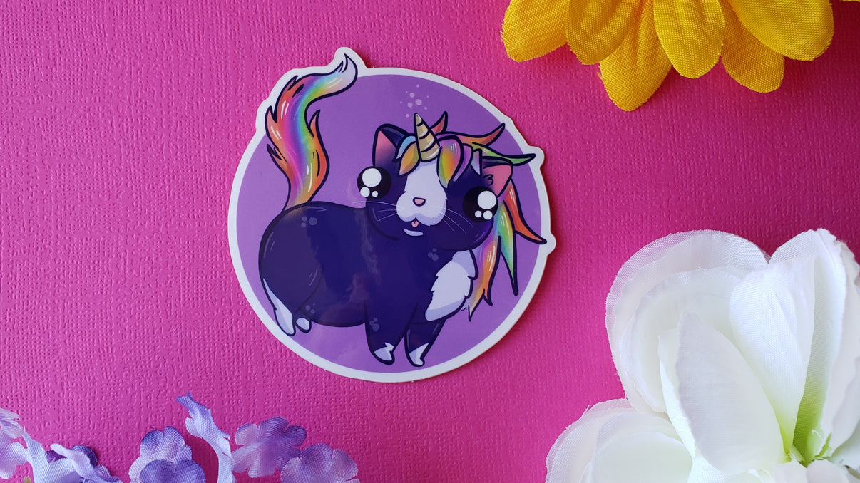 Kittycorn Sticker (kitty + unicorn) – Meg's Mashables