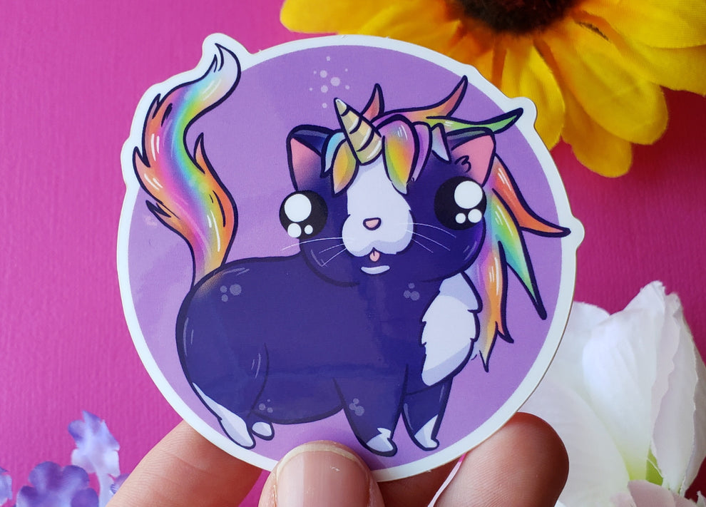 Kittycorn Sticker (kitty + unicorn) – Meg's Mashables