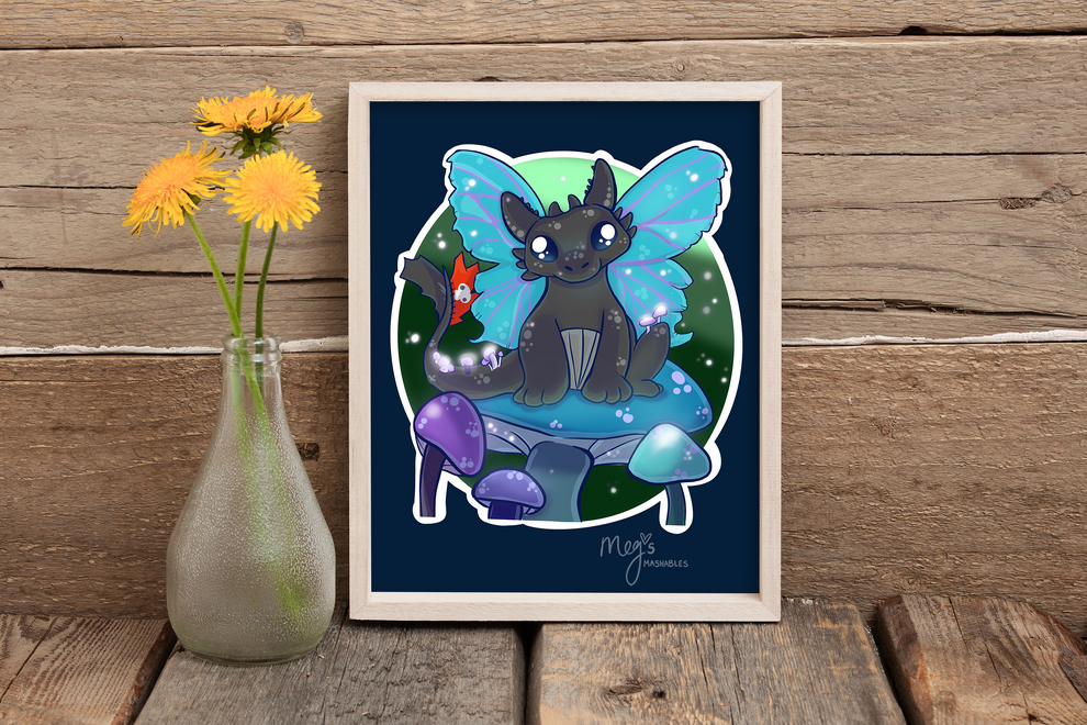 Toothless Fairy 5x7 Print – Meg's Mashables