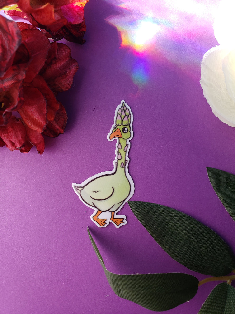Asparagoose Sticker (asparagus + goose) – Meg's Mashables